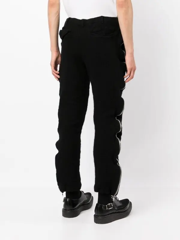 BLACK COMME DES GARÇONS Zipper Trim Trousers