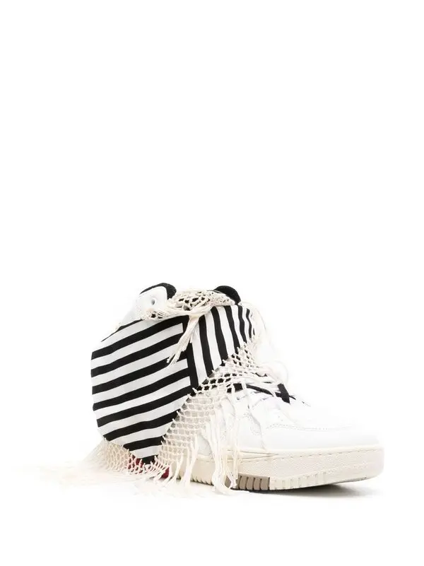 Saint Laurent Smith Bandana-detail High-top Sneakers