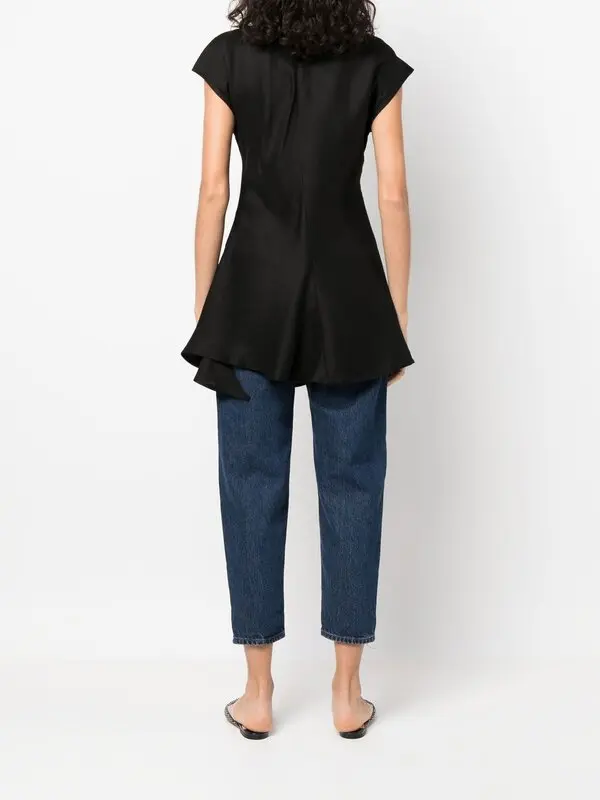 TOTEME Knot Short-sleeve Top