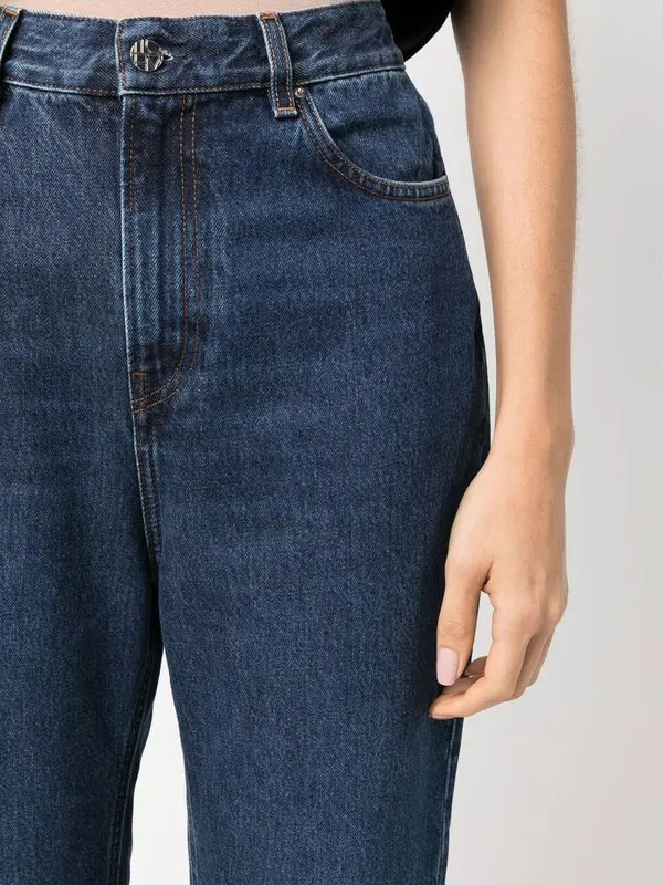 TOTEME High-waisted Tapered Jeans
