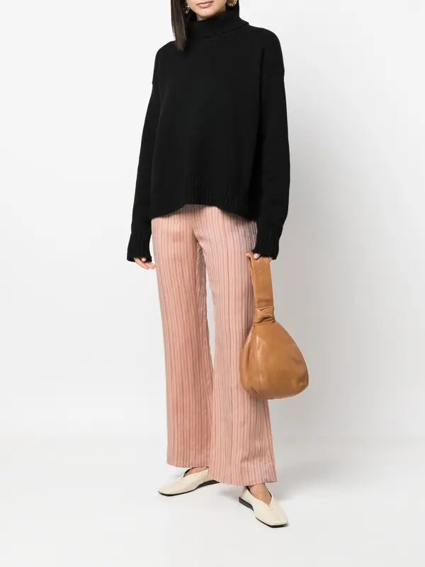JIL SANDER Roll-neck Jumper - Black