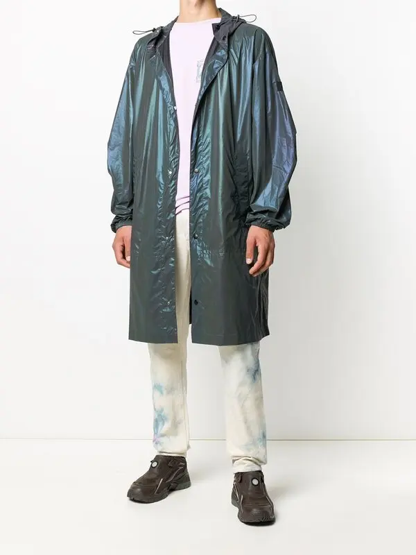 COUNTY OF MILAN Iridescent Lightweight Raincoat