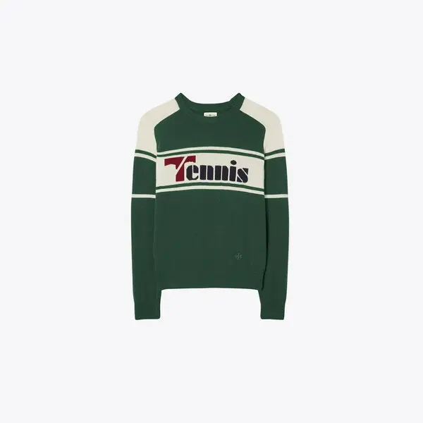 Tory Burch Cashmere Retro Tennis Sweater