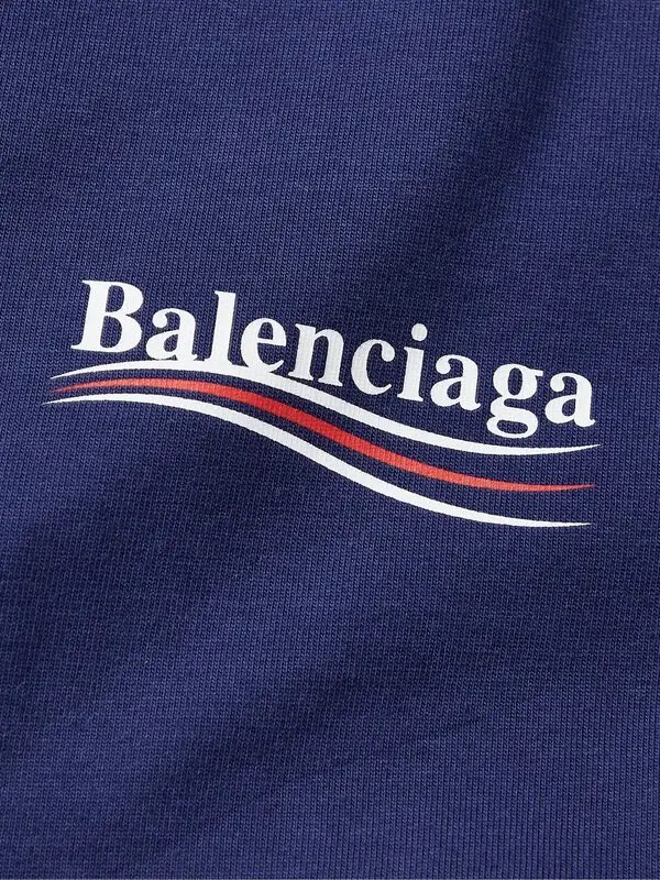 Balenciaga Oversized Logo-print Cotton-jersey T-shirt