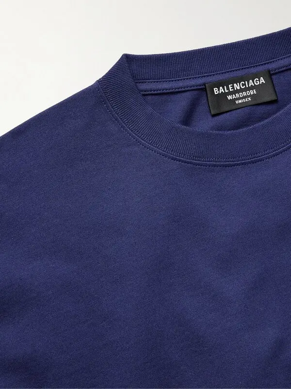 Balenciaga Oversized Logo-print Cotton-jersey T-shirt