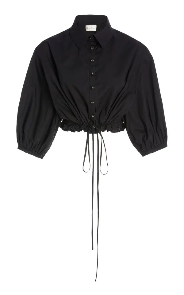 Cara Cara Hutton Cotton Top - Black