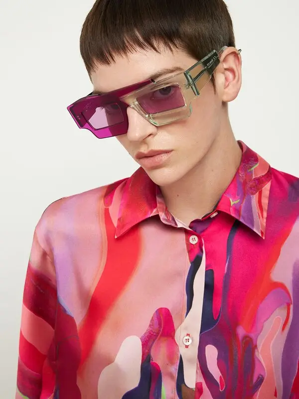 KUBORAUM X12 Asymmetric Acetate Sunglasses