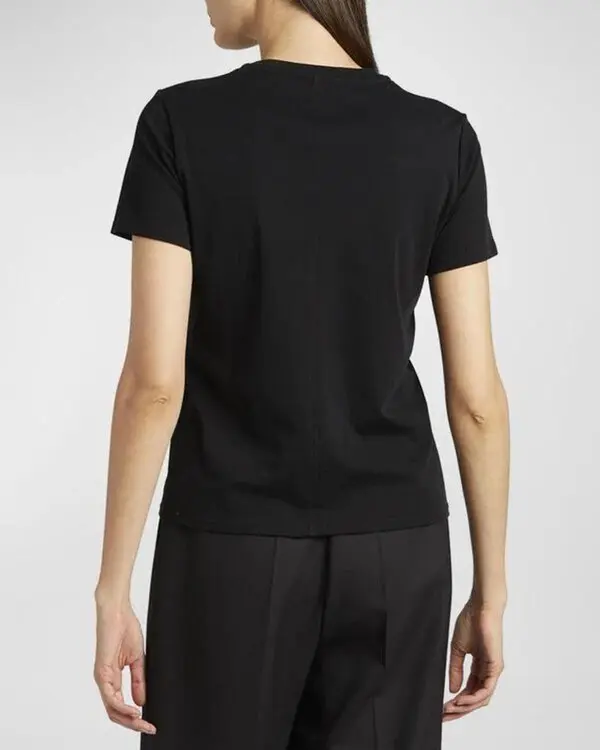 THE ROW Wesler Short-sleeve Top - Black