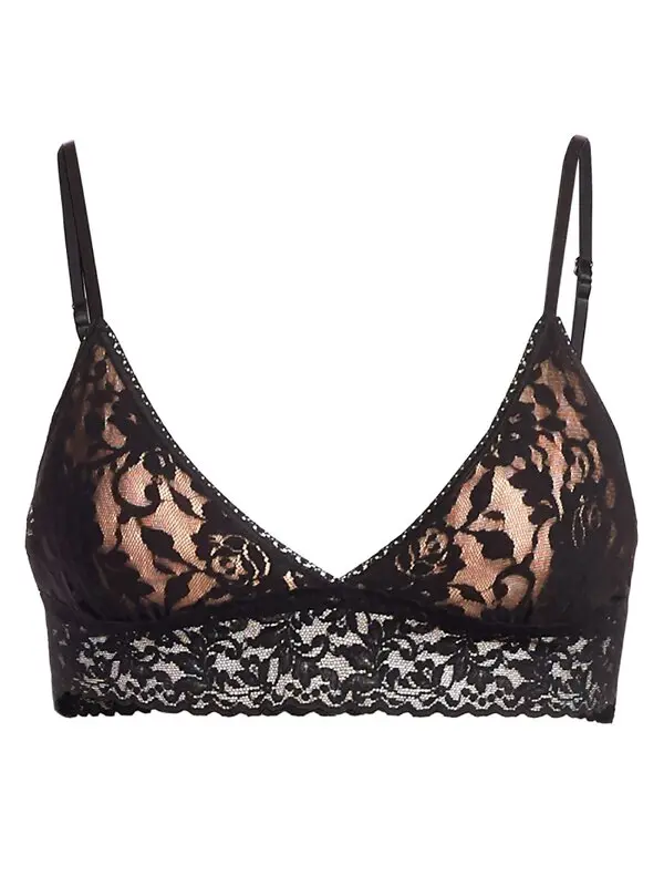 Hanky Panky Signature Lace Padded Bralette - Black