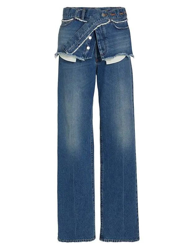 MERYLL ROGGE Layered Elastic-waist Jeans