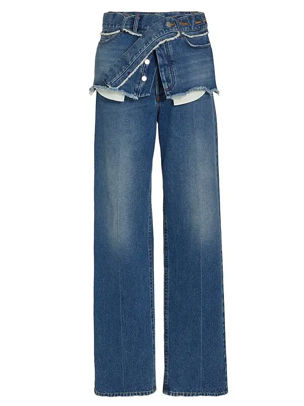 MERYLL ROGGE Layered Elastic-waist Jeans