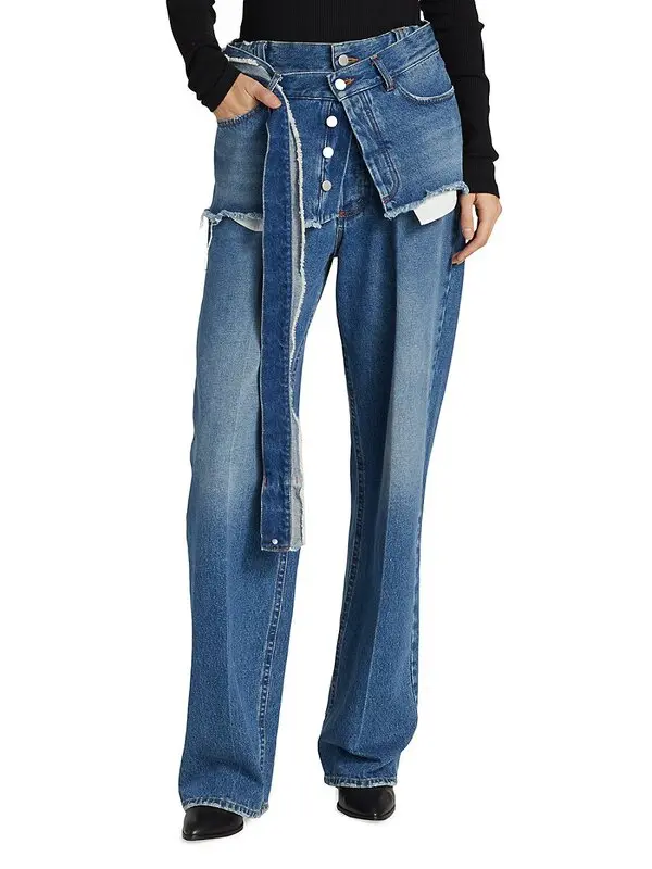 MERYLL ROGGE Layered Elastic-waist Jeans