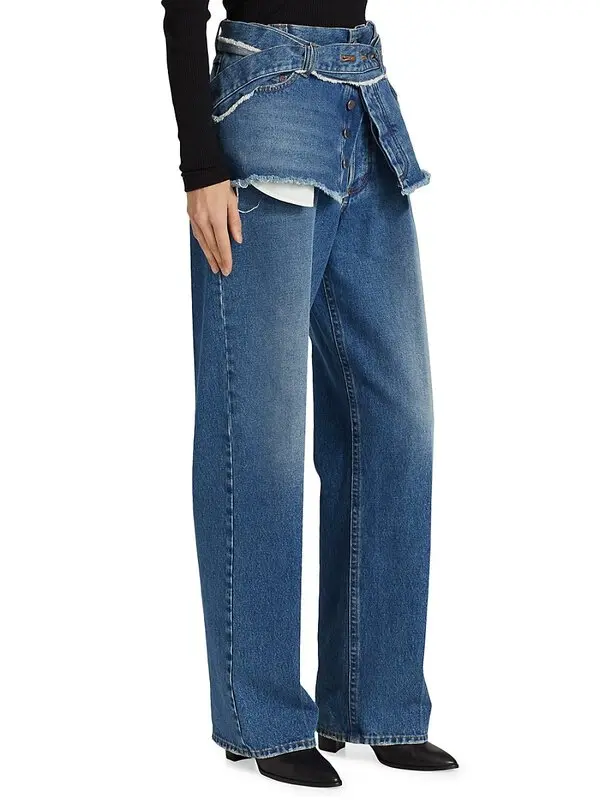MERYLL ROGGE Layered Elastic-waist Jeans
