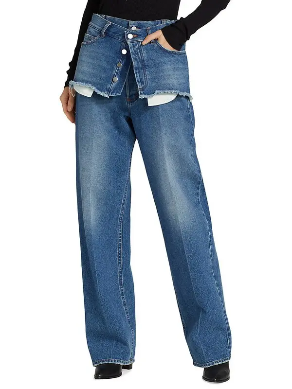 MERYLL ROGGE Layered Elastic-waist Jeans