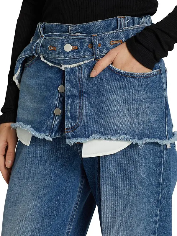MERYLL ROGGE Layered Elastic-waist Jeans