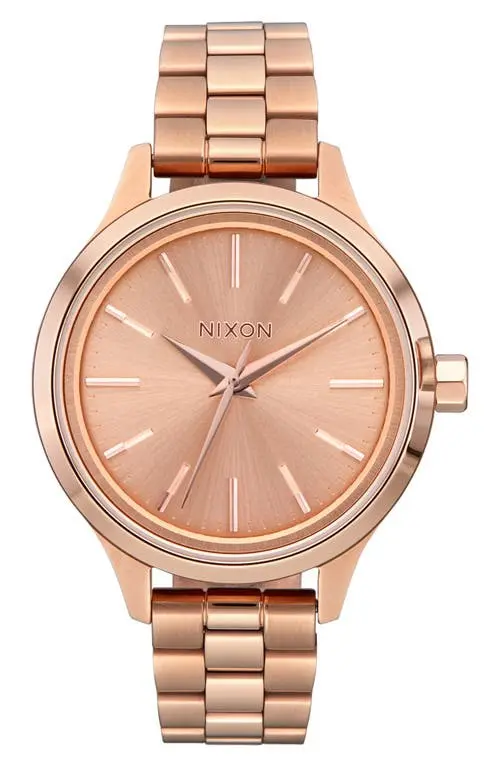 Nixon Optimist Bracelet Watch - All Rose Gold