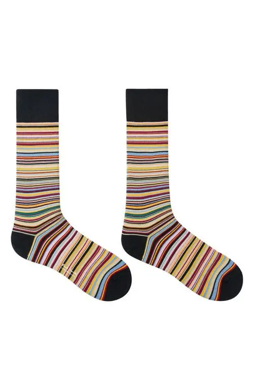 Paul Smith Stripe Cotton-blend Crew Socks - Multi