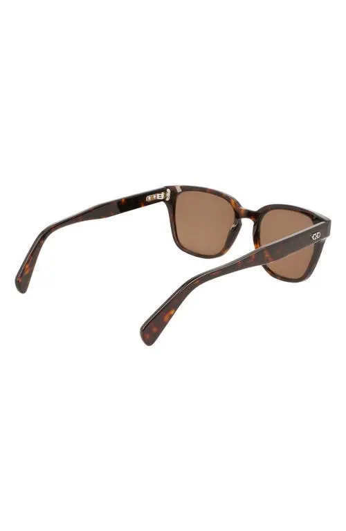 FERRAGAMO Gancini 55mm Rectangular Sunglasses