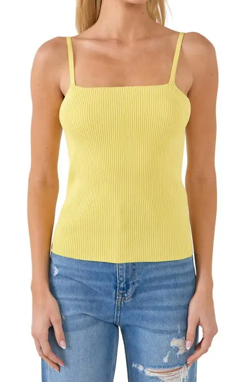 GREY LAB Classic Rib Tank - Yellow
