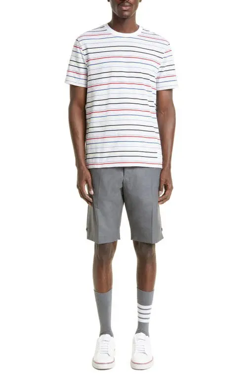 Thom Browne Back Strap Flat Front Wool Shorts