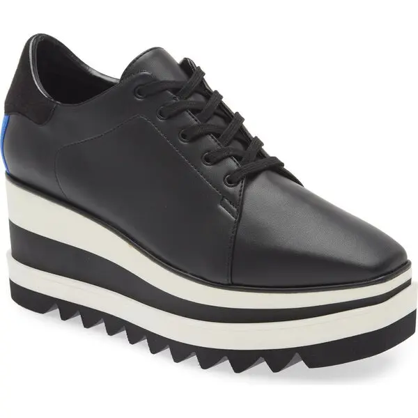 Stella McCartney Sneak-elyse Platform Sneakers - Black/white/navy