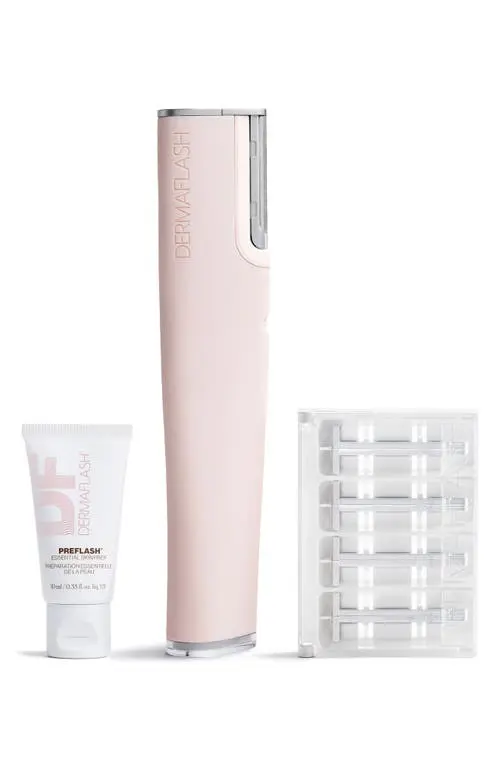 DERMAFLASH Luxe+ Anti-aging Sonic Dermaplaning + Removal Set - Blush