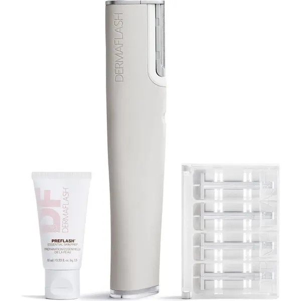 DERMAFLASH Luxe+ Anti-aging Sonic Dermaplaning + Removal Set - Stone
