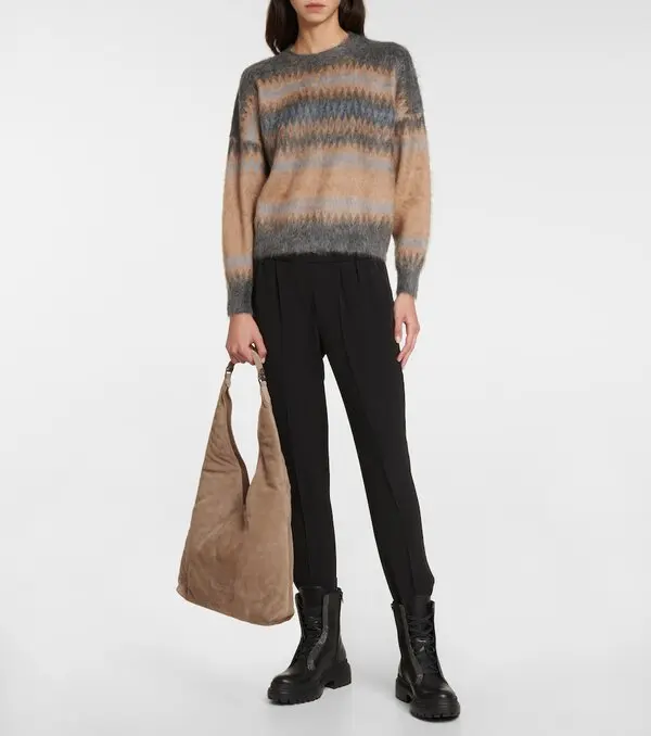 Brunello Cucinelli Suede Shoulder Bag