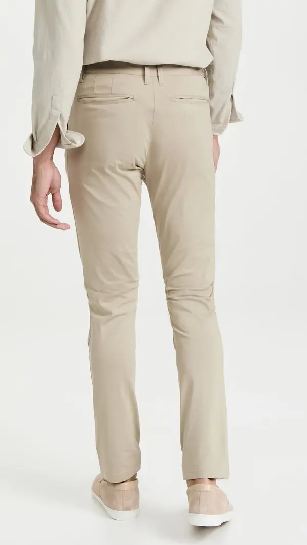 RHONE Slim Fit Commuter Trousers - Khaki