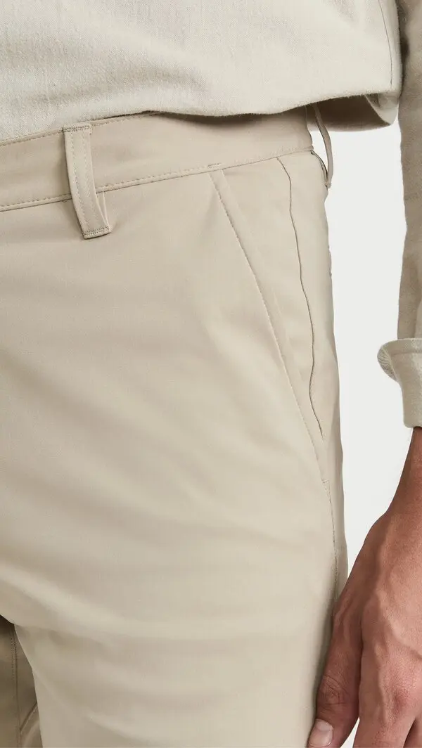 RHONE Slim Fit Commuter Trousers - Khaki