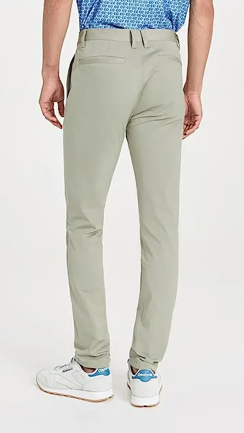 RHONE Slim Fit Commuter Trousers - Sage Green