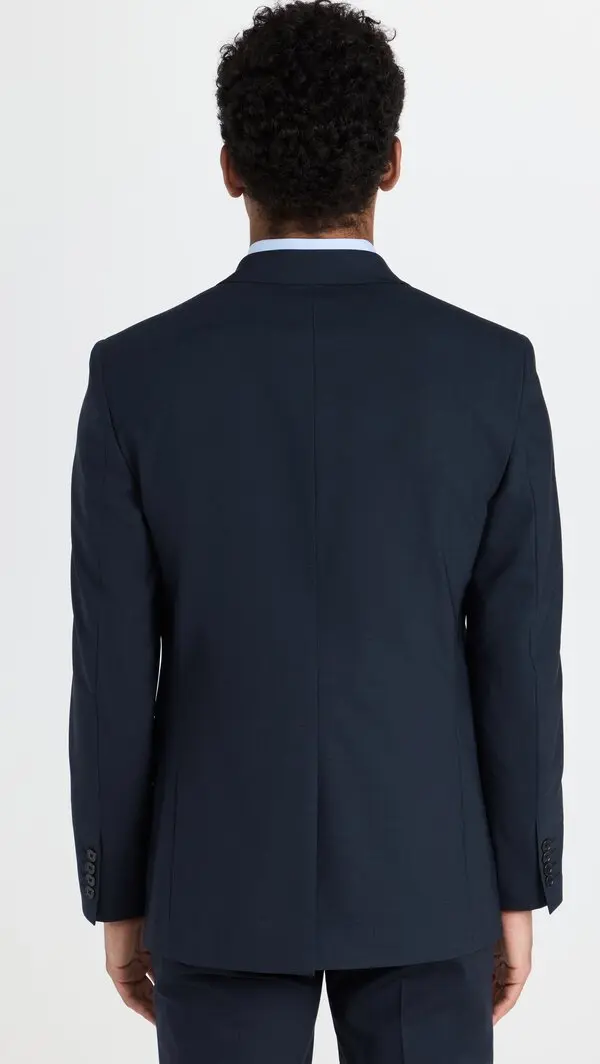 Theory Chambers Stretch Wool Blazer - Navy