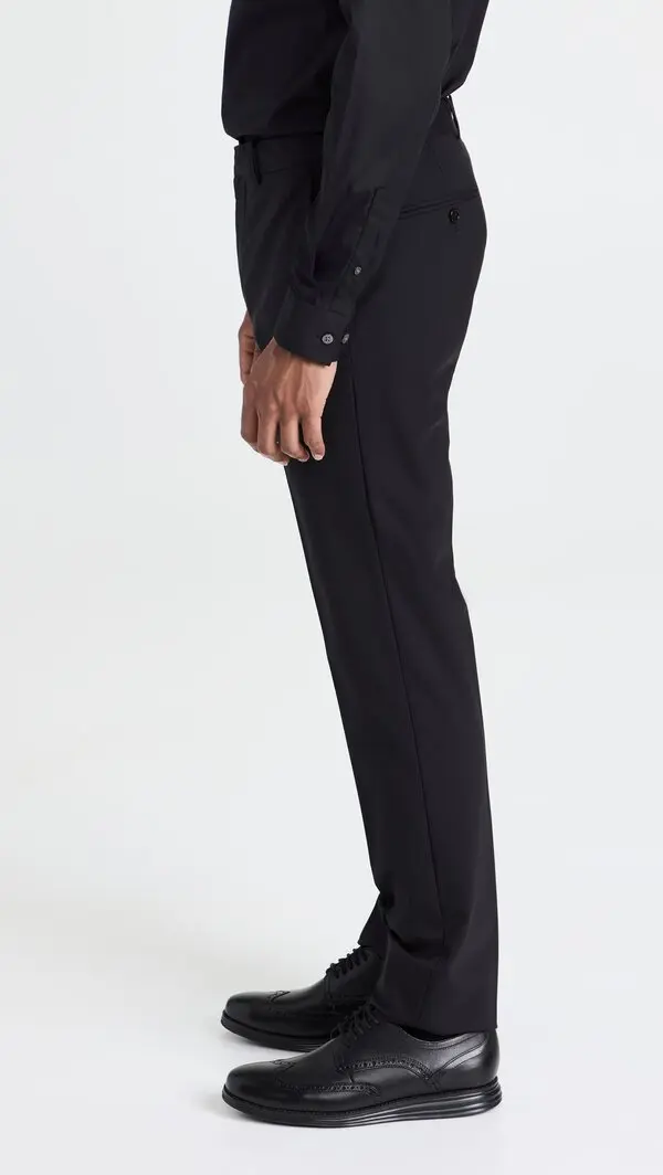 Theory Mayer Stretch Wool Pants - Black