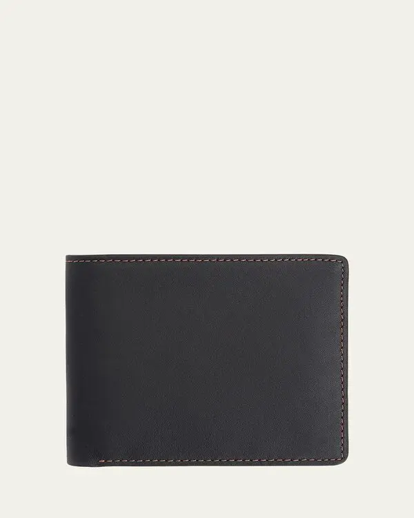 ROYCE NEW YORK Personalized Leather Rfid-blocking Trifold Wallet - Tan