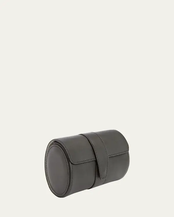 ROYCE NEW YORK Leather Double Watch Roll
