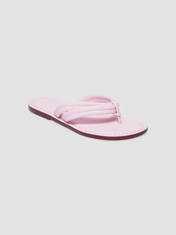 Bernardo Miami Leather Thong Sandals - Teaberry