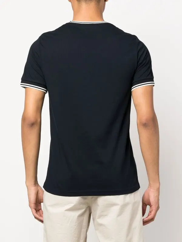 Fred Perry Logo-embroidered T-shirt - Blue