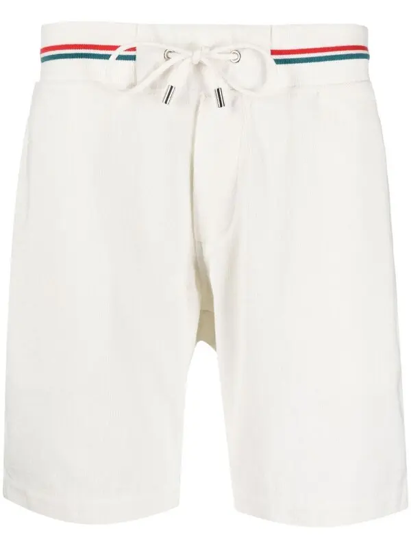Orlebar Brown Cotton Stripe Trim Shorts
