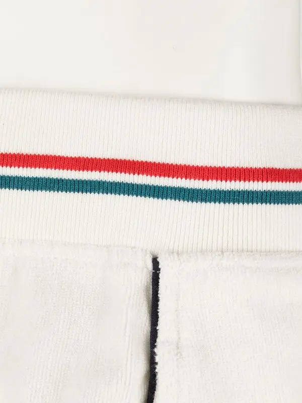 Orlebar Brown Cotton Stripe Trim Shorts