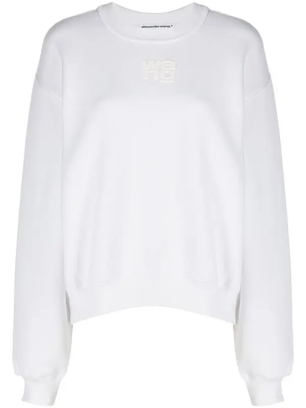 Alexander Wang Logo-print Sweatshirt - White