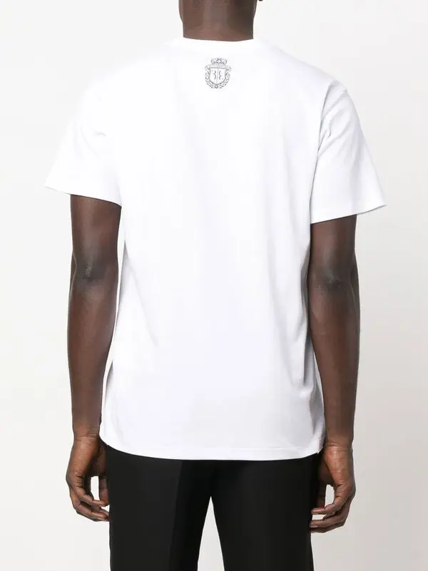 BILLIONAIRE Lion-print Short-sleeved T-shirt - White