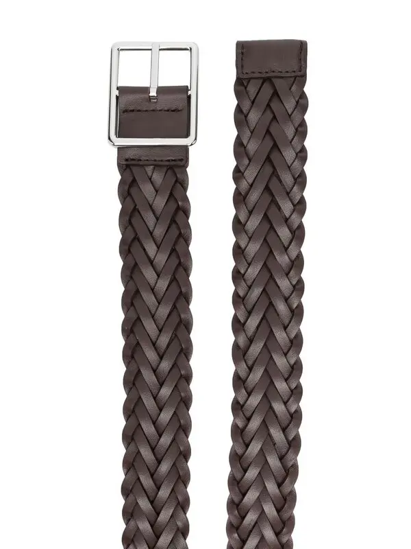 Paul Smith Reversible Braided Belt - Brown