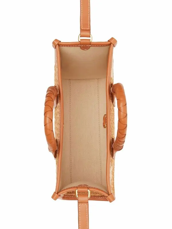 Burberry Mini Raffia Freya Tote Bag