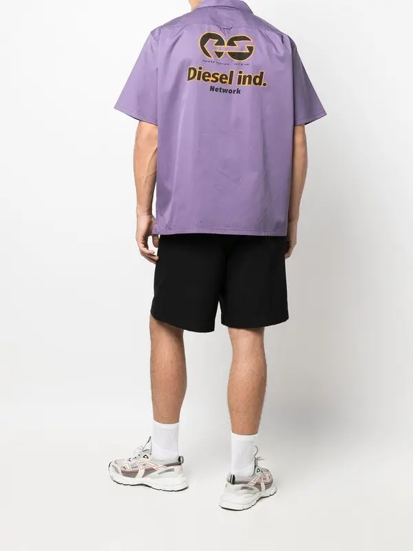 DIESEL® Logo-print Short-sleeved Shirt