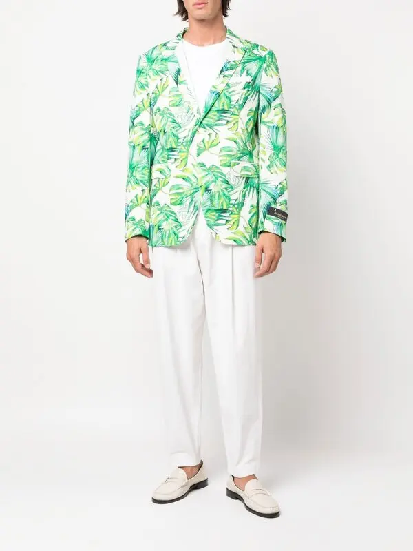 BILLIONAIRE Palm-tree Print Blazer