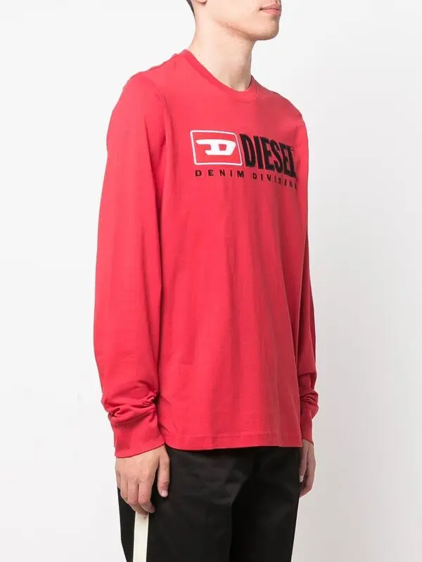 DIESEL® Logo-print Long-sleeve Sweatshirt