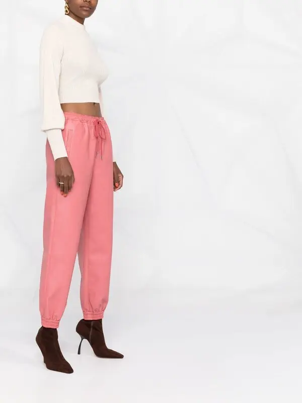 Stella McCartney Faux Leather Tapered Trousers