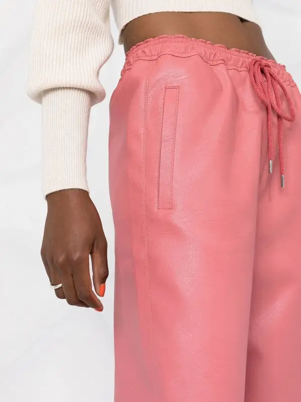 Stella McCartney Faux Leather Tapered Trousers