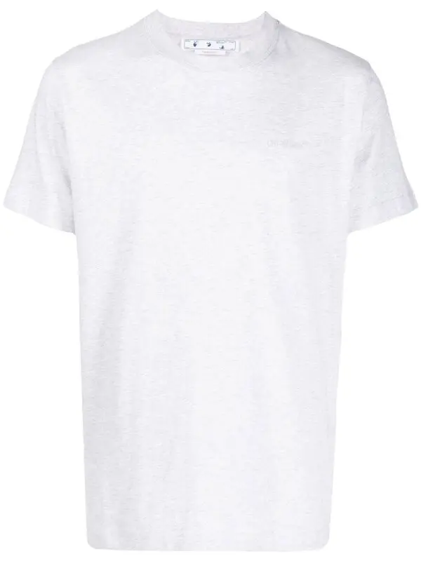 Off-White Diag Tab Cotton T-shirt - Grey