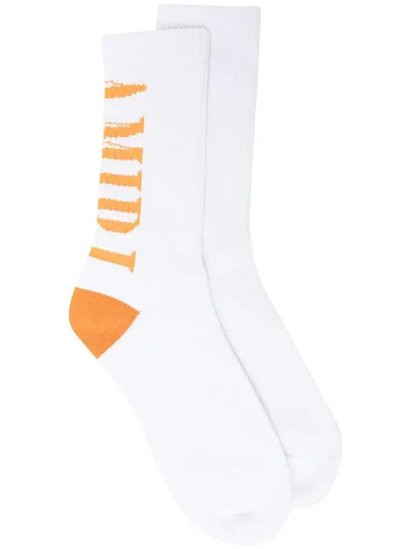 Amiri Logo-print Socks - White